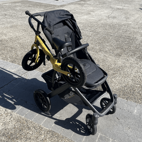 Balance bike / scooter holder for pram – Just Print It 3D