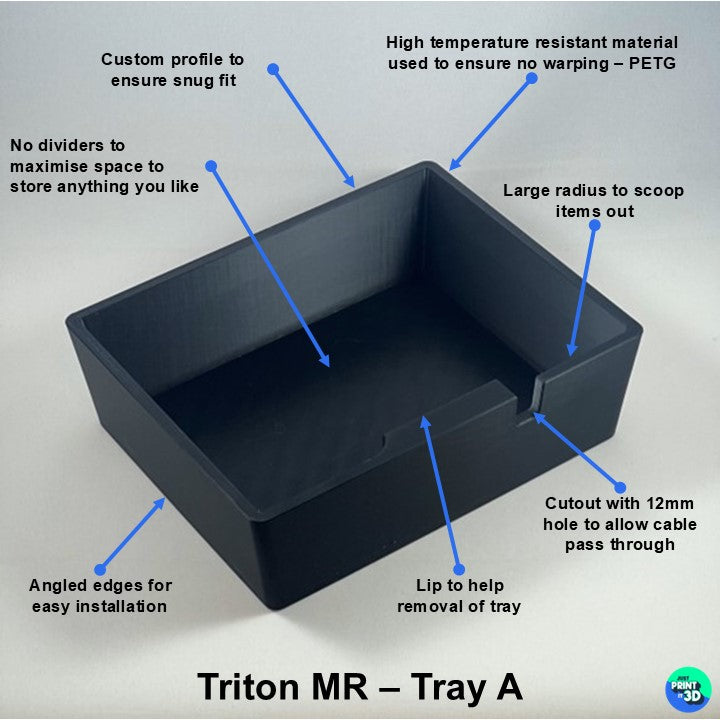 Mitsubishi Triton MR Centre Console Tray – Just Print It 3D