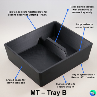 Mitsubishi Triton MV Centre Console Tray – Just Print It 3D