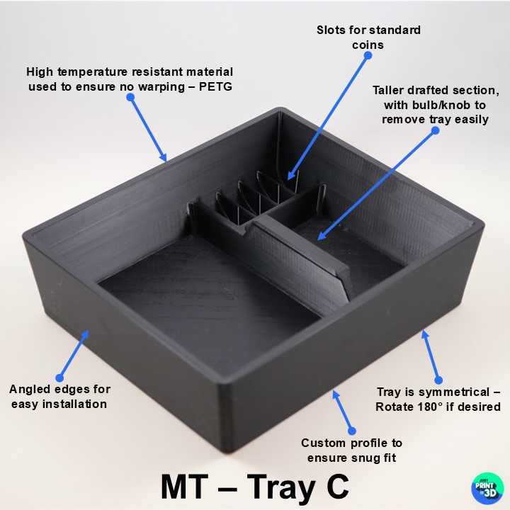 Mitsubishi Triton MV Centre Console Tray – Just Print It 3D