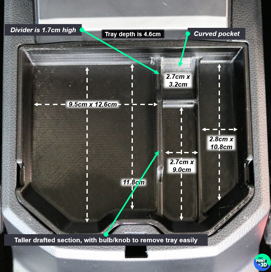 Coming soon - Mitsubishi Triton MV Centre Console Tray – Just Print It 3D