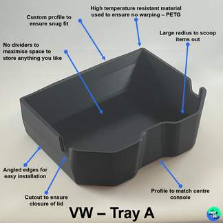 Next Gen Volkswagen Amarok Centre Console Tray – Just Print It 3D