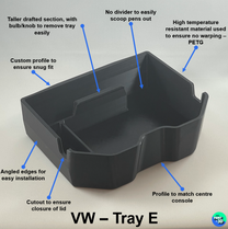 Next Gen Volkswagen Amarok Centre Console Tray – Just Print It 3D